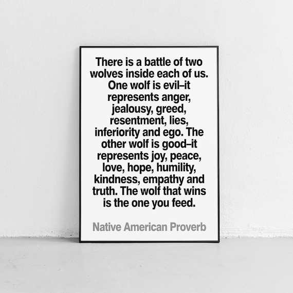 Native American Wolf Proverbs