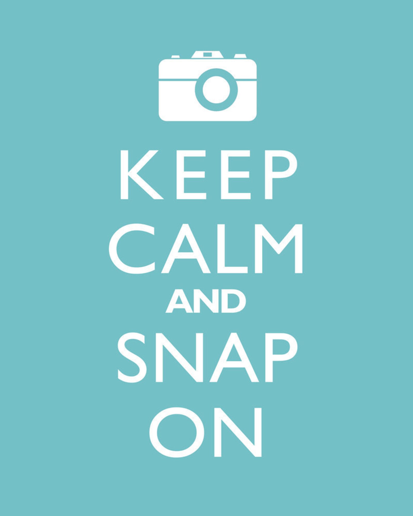 Wall Hanging Art Print Keep Calm and Snap on Camera - Etsy