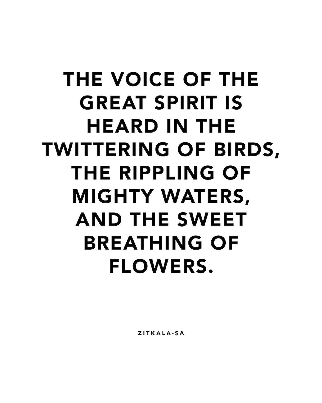 Native American Quote by Zitkala-sa Unframed Print or Poster - Etsy