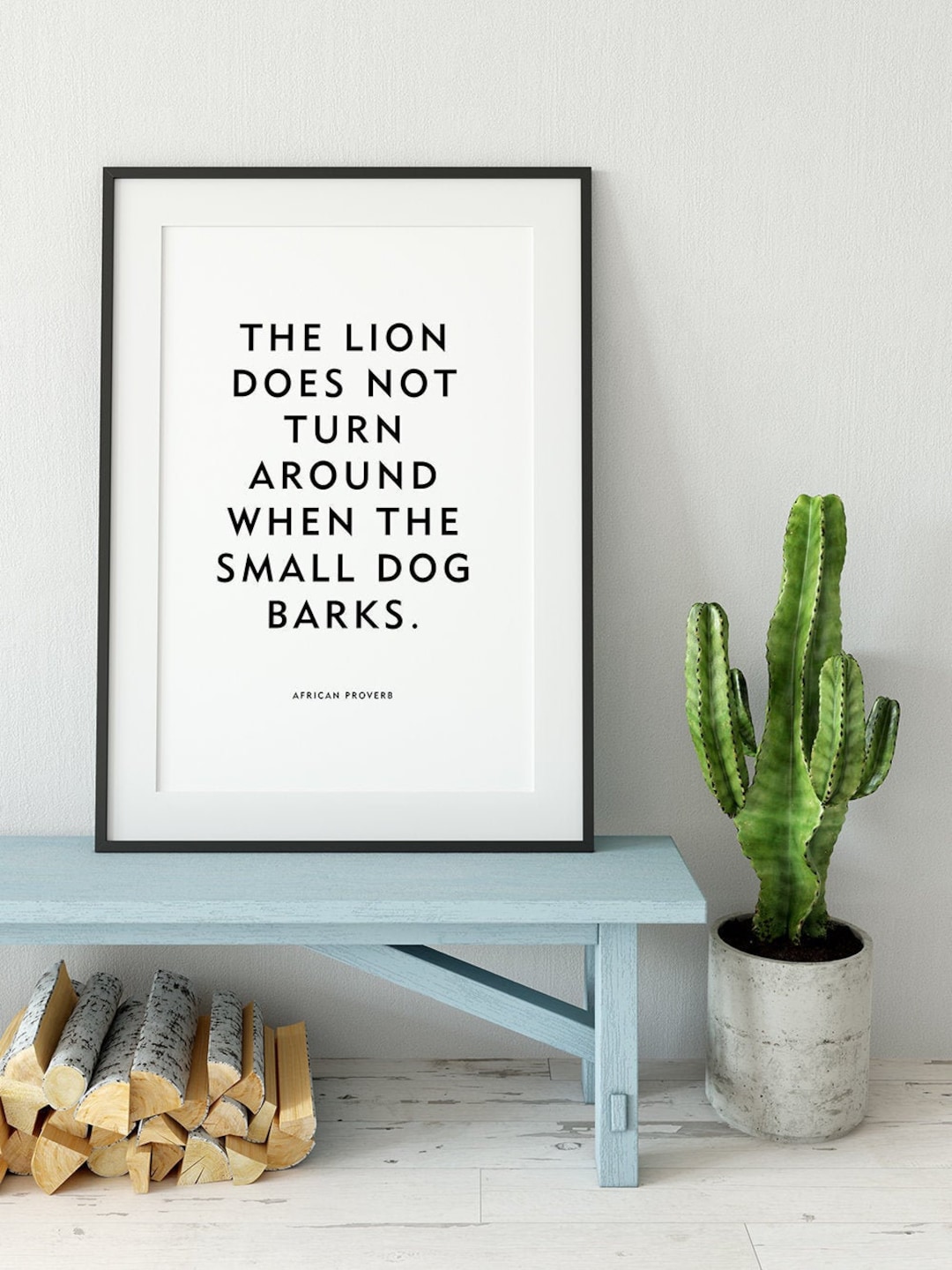 African Proverb "the Lion" Unframed Print or Poster - Etsy