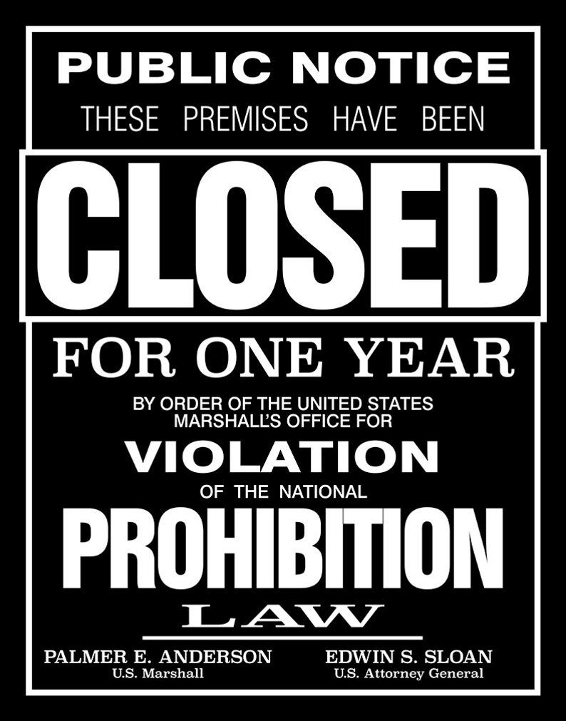 Printable Prohibition Poster Reproduction Instant Digital | Etsy Printable Prohibition Poster Reproduction Instant Digital | Etsy