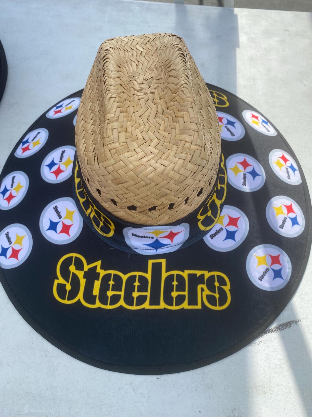 Pittsburgh Steelers Sraw Hat With Drawstring - Etsy