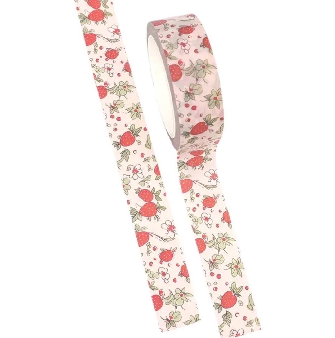 Strawberry 4 Washi Tape - 1 Full Roll - Etsy