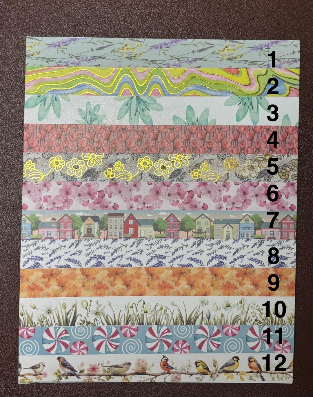 Washi Tape Sample Set of 6 _ Jan 2026 - Etsy