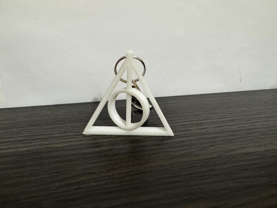 Deathly Hallows Rotating 3D Printed Keychain | Harry Potter ...