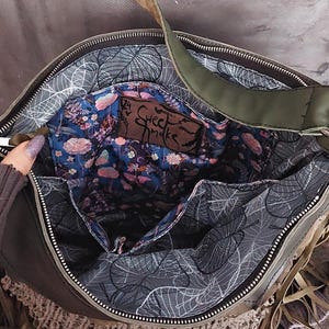 Green Bag Leather Hobo Bag Fringe Goth Designer Purse Sweet Smoke Bags ...