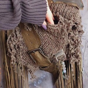 Green Bag Leather Hobo Bag Fringe Goth Designer Purse Sweet Smoke Bags ...