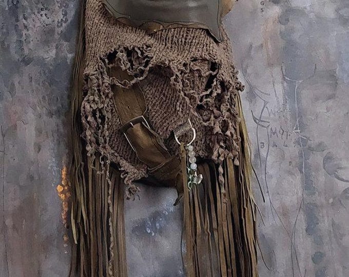 Green Bag Leather Hobo Bag Fringe Goth Designer Purse Sweet Smoke Bags ...