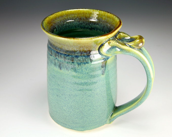 Oversized Green Coffee Cup Handmade Large Mug Holds 15 - Etsy