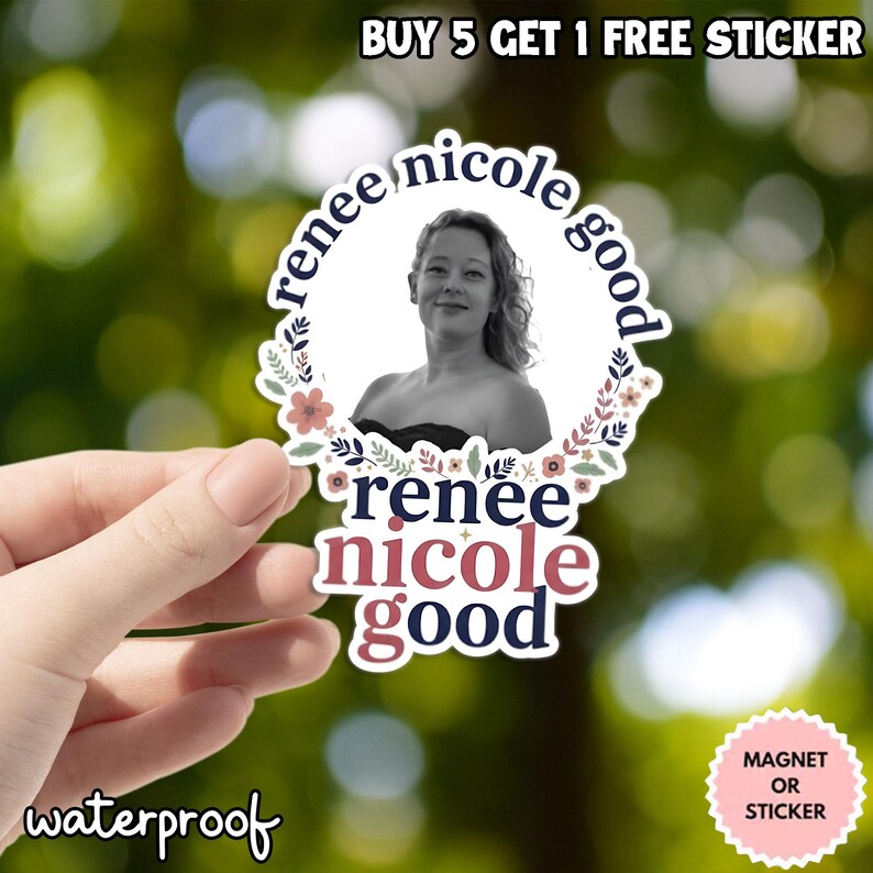Renee Nicole Good Sticker, Waterproof Magnet - Etsy