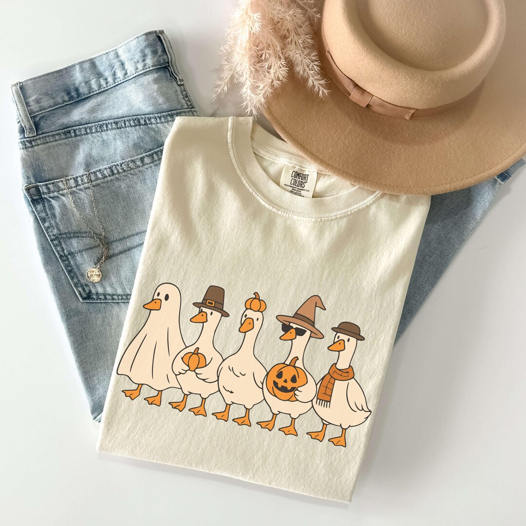 Halloween Goose PNG, Ghost Goose Png, Witch Hat Goose Png, Pumpkin ...