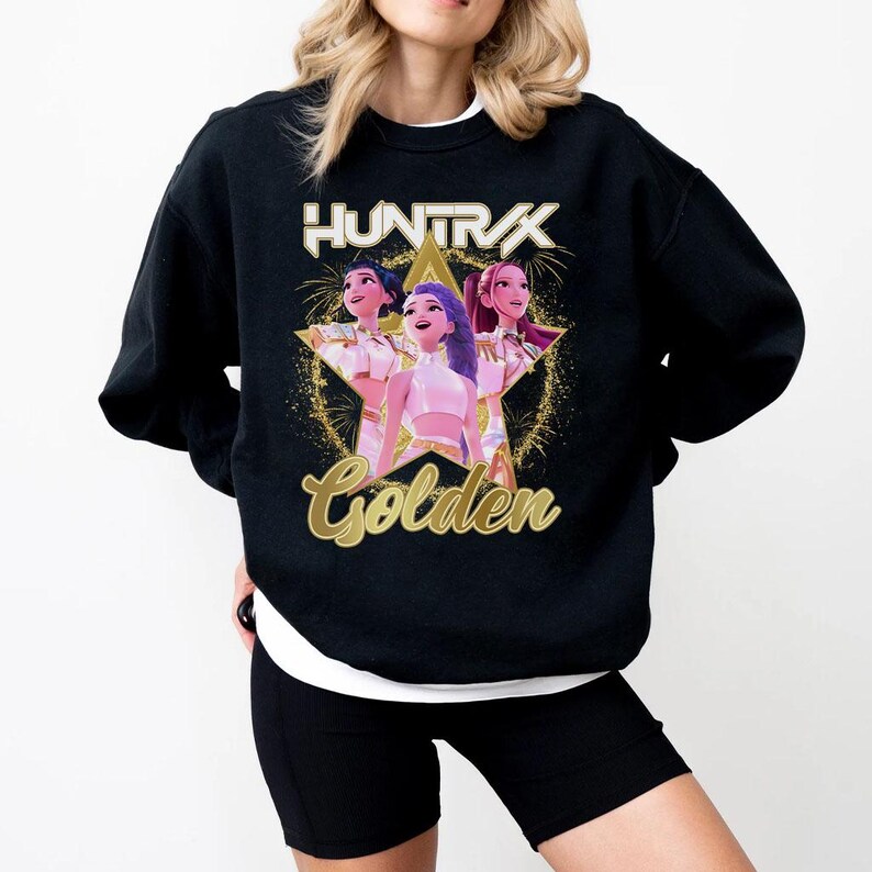 Huntrix Golden Shirt, Kpop Demon Hunters Shirt, Huntrix Girls, Mira ...