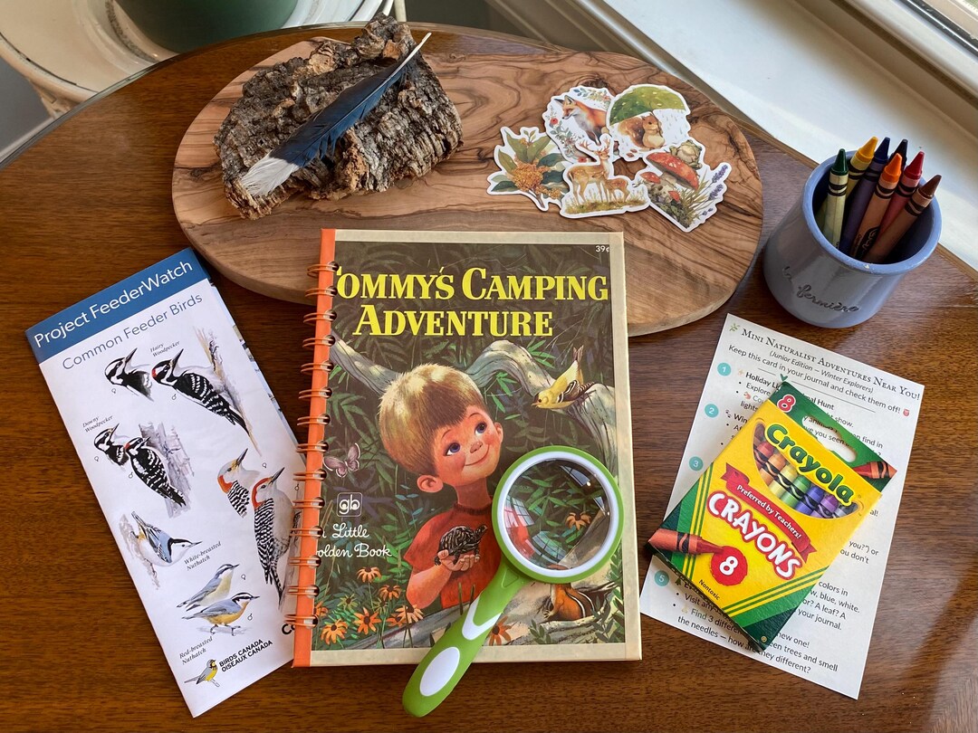 Junior Naturalist Kits for Kids • Upcycled Golden Book Journal & Nature ...
