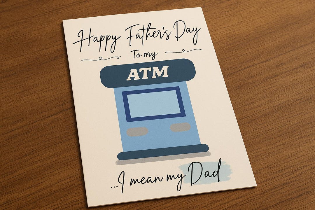 Funny Father’s Day Card | Printable Digital Card | Instant Download PDF ...