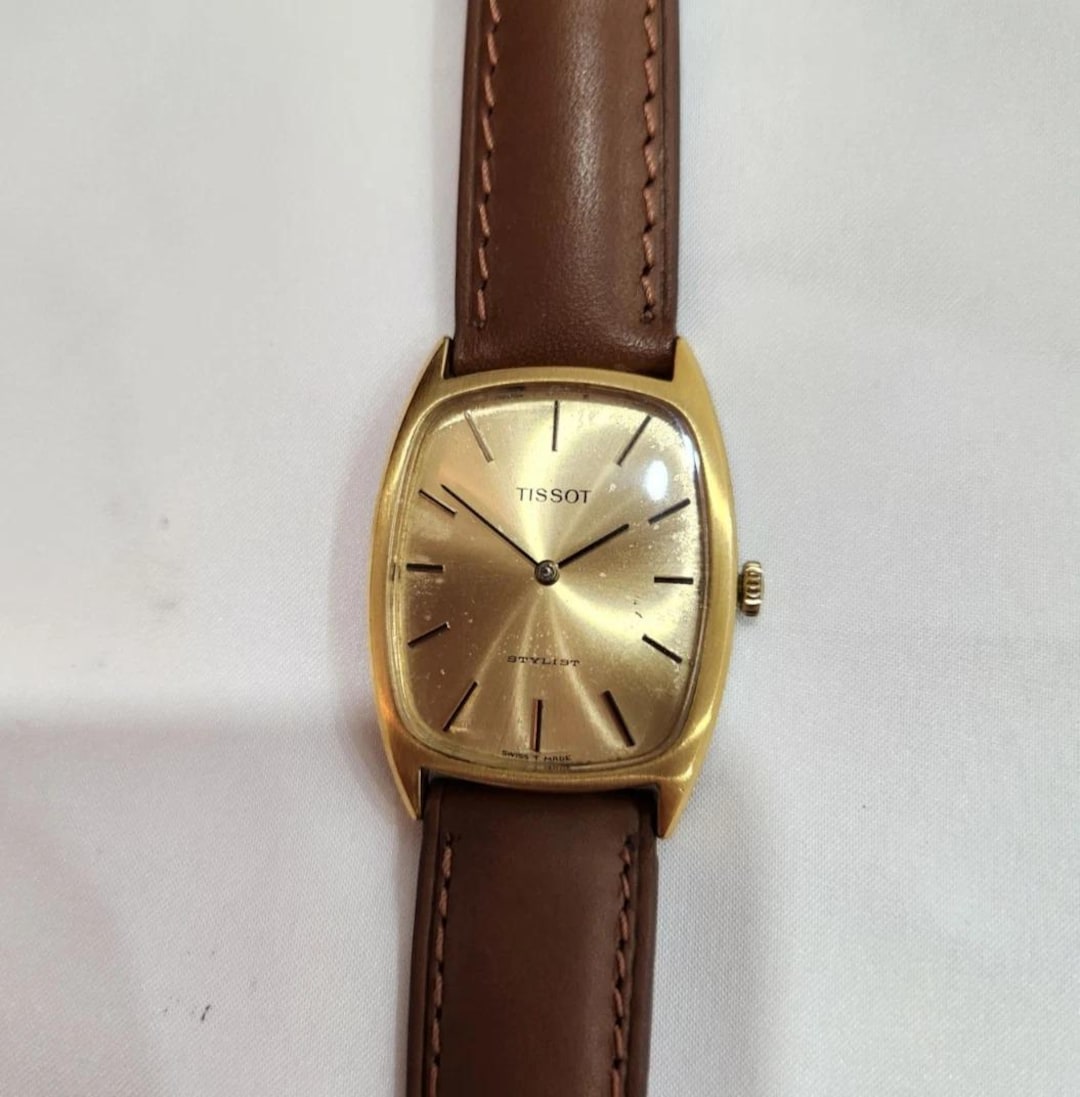 Vintage Tissot Stylist Tank Swiss Made Mechanical Watch - Etsy