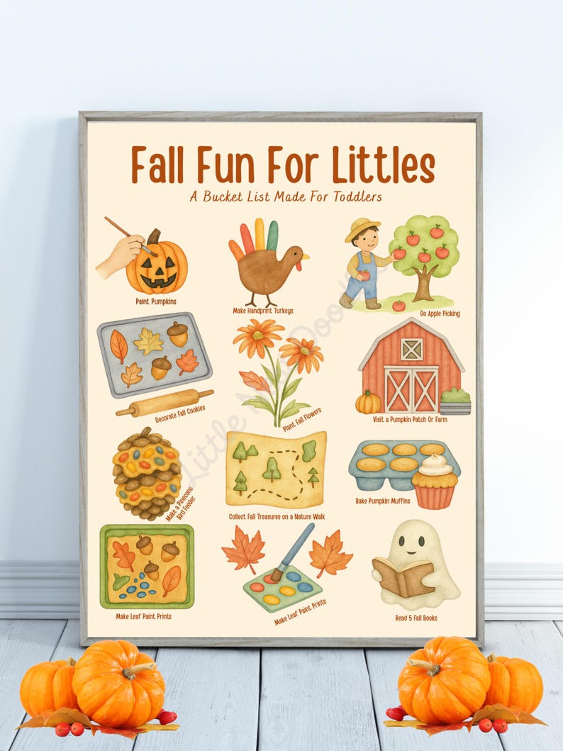 Family and Toddler Fall Bucket List + Checklist | Autumn Activities for ...
