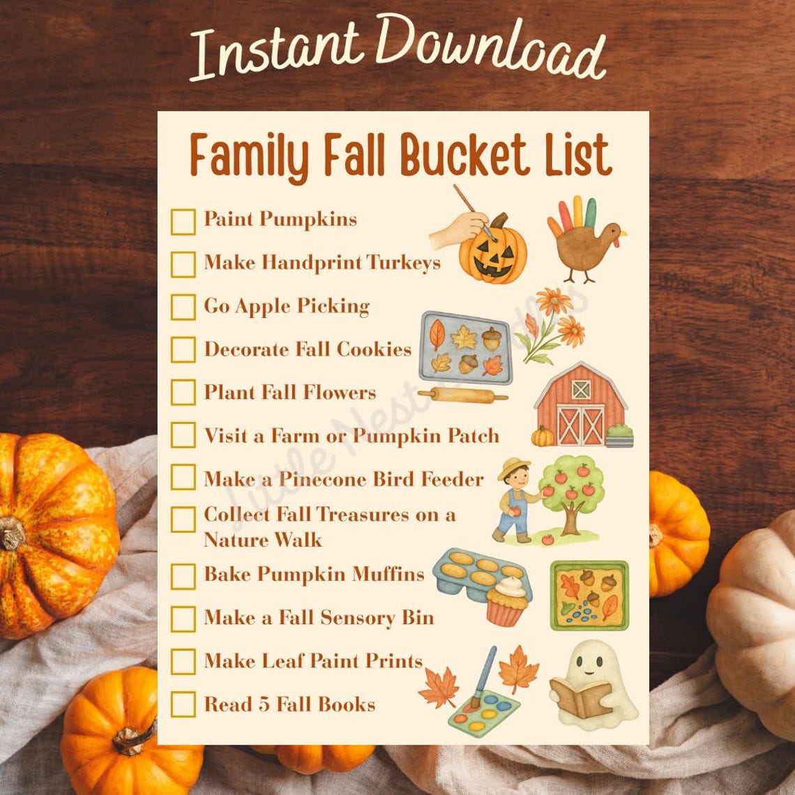Family and Toddler Fall Bucket List + Checklist | Autumn Activities for ...