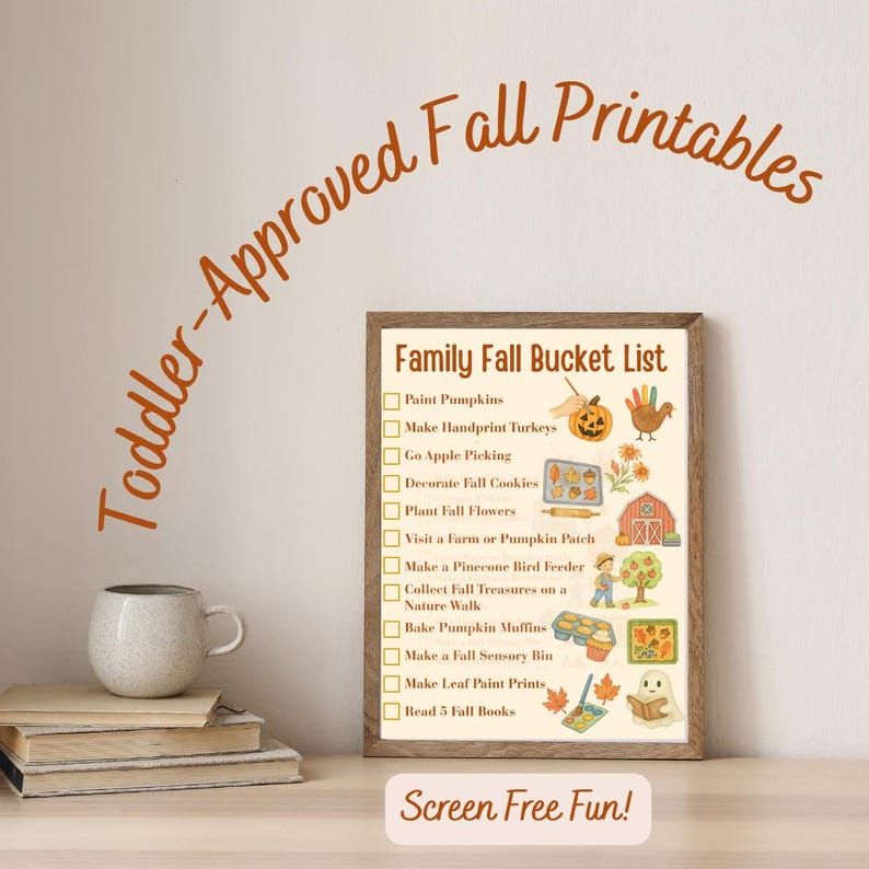 Fall & Winter Bucket List Bundle for Families | Toddler and Kids ...