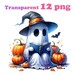 Spooky Ghost Reading Book Clipart – Fall Autumn Vibes, Halloween Season ...