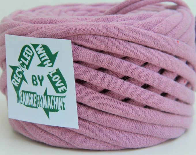 Recycled T-shirt Yarn, Tee Yarn, Light Pink 30.5 Yards, T Yarn - Etsy
