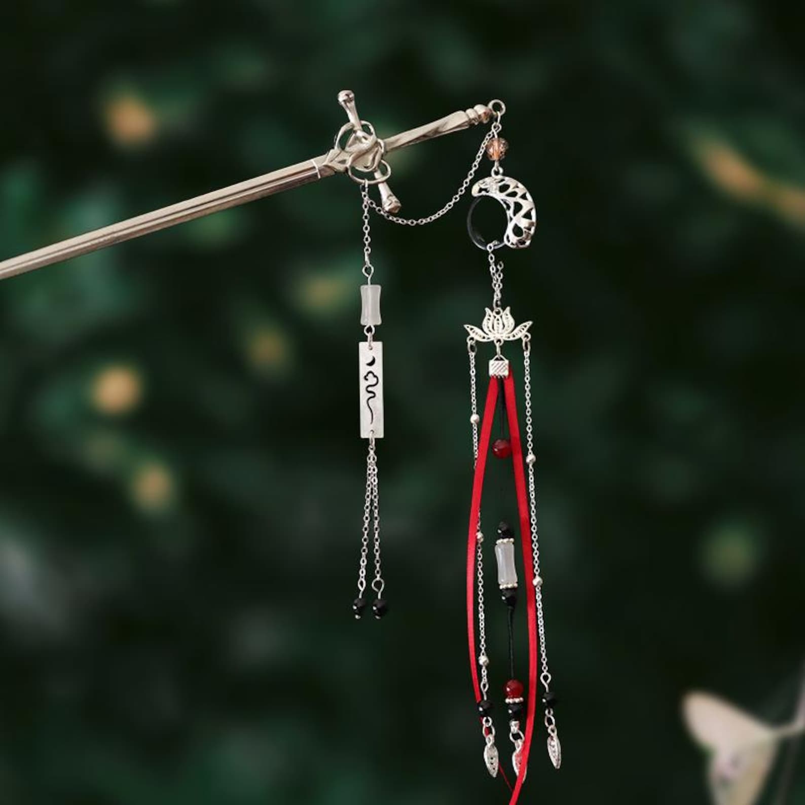 Chinese Style Sword Hairpin,handmade Butterfly Sword Hair Stick,vintage ...