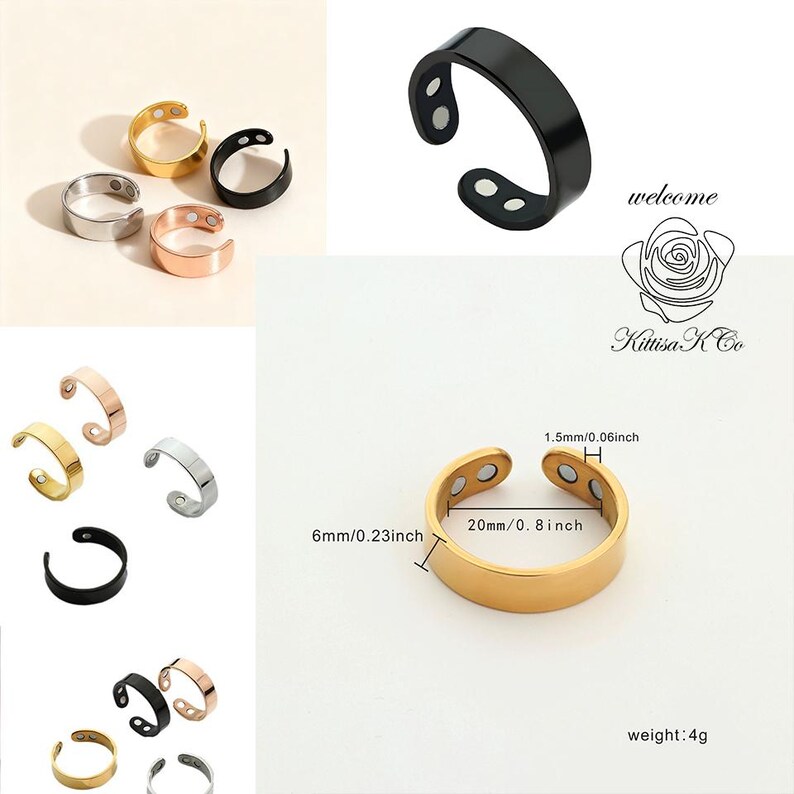 Stainless Steel Magnetic Ring,stylish Comfort for Men & Women,unisex ...