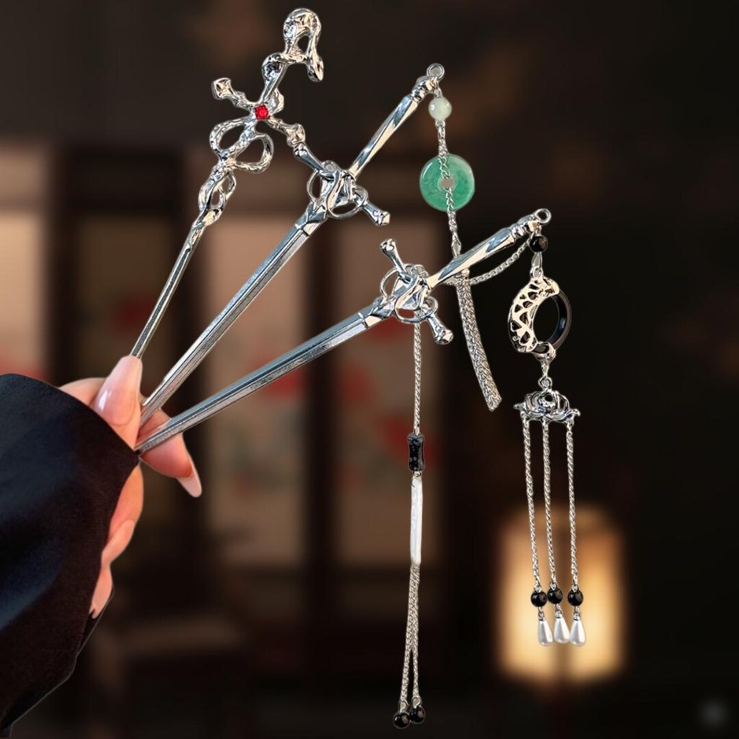 Long Sword Hairpin,ancient Style Sword Hairpin,vintage Chinese Hairpin ...