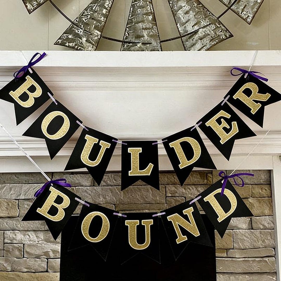 Custom College Bound Banner, Double Layer Letters, Large 6x8" Pennants ...
