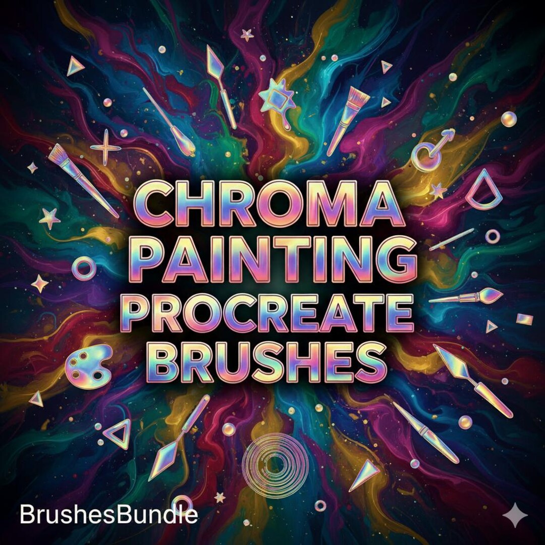 Chroma Painting Procreate Brushes, Vibrant Color, Smooth Blending ...