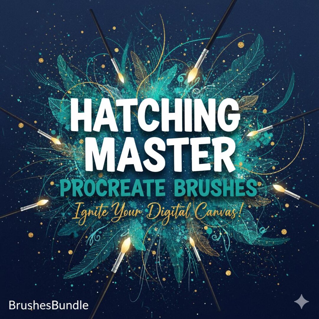 Hatching Master Procreate Brushes, Master Hatch,brush Collection for ...