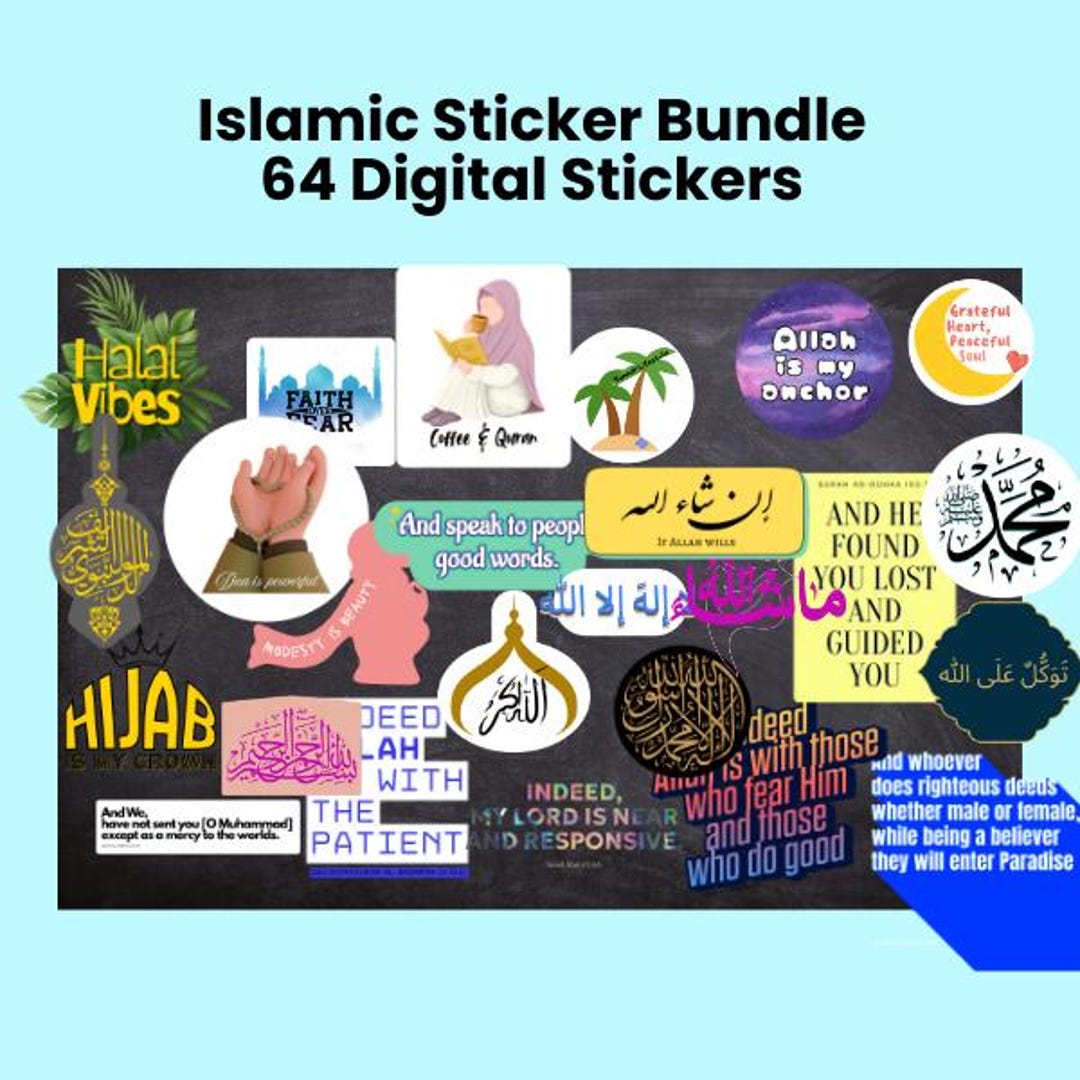 Islamic Sticker Bundle: Quran, Duas, Adhkar - Printable Journal ...