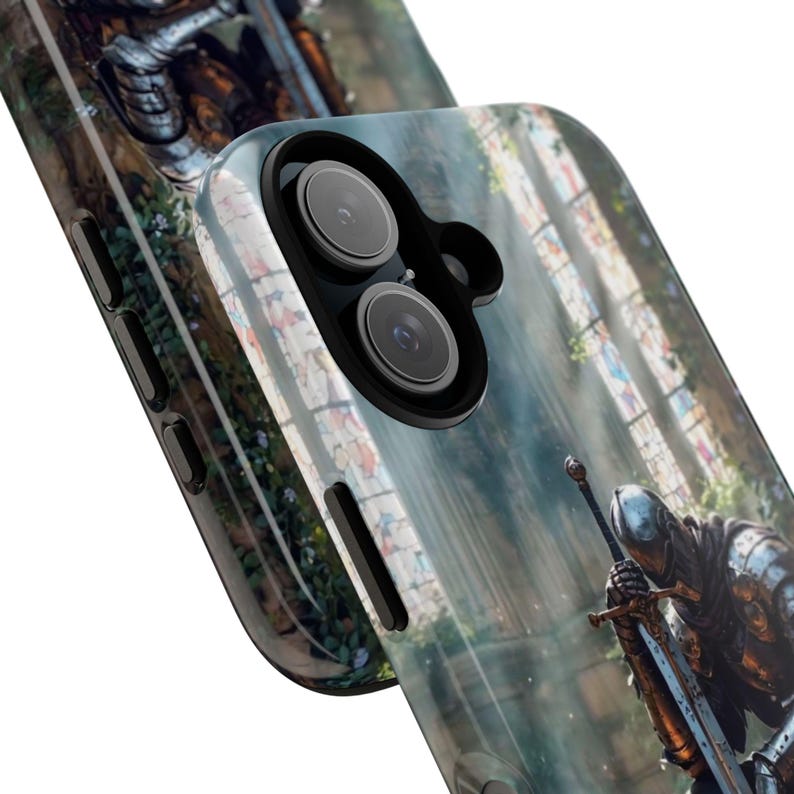 Knight Phone Case Warrior Sword Cover for iPhone 17pro, 16, 15, 14, 13 ...