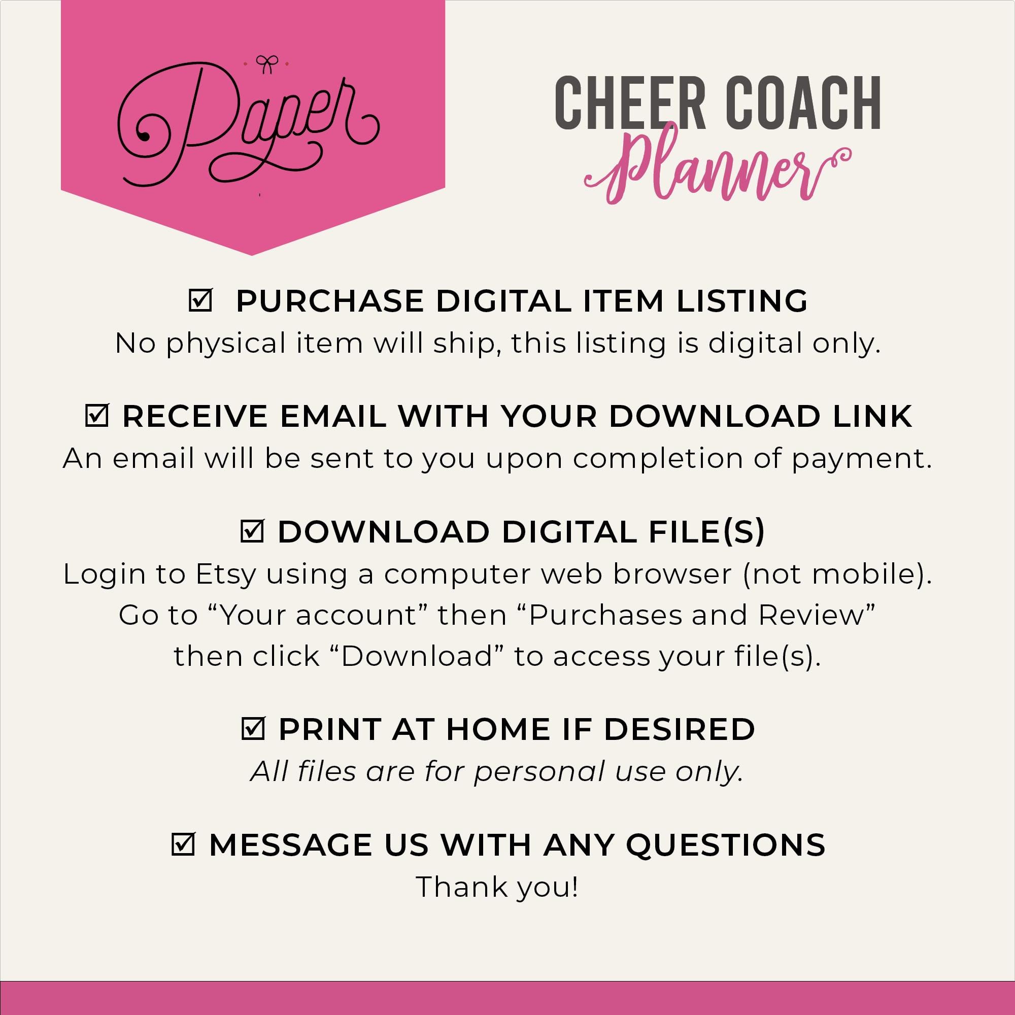 Cheer 8-count Dance Chart Sheets Printable PDF Cheer Coach Planner - Etsy
