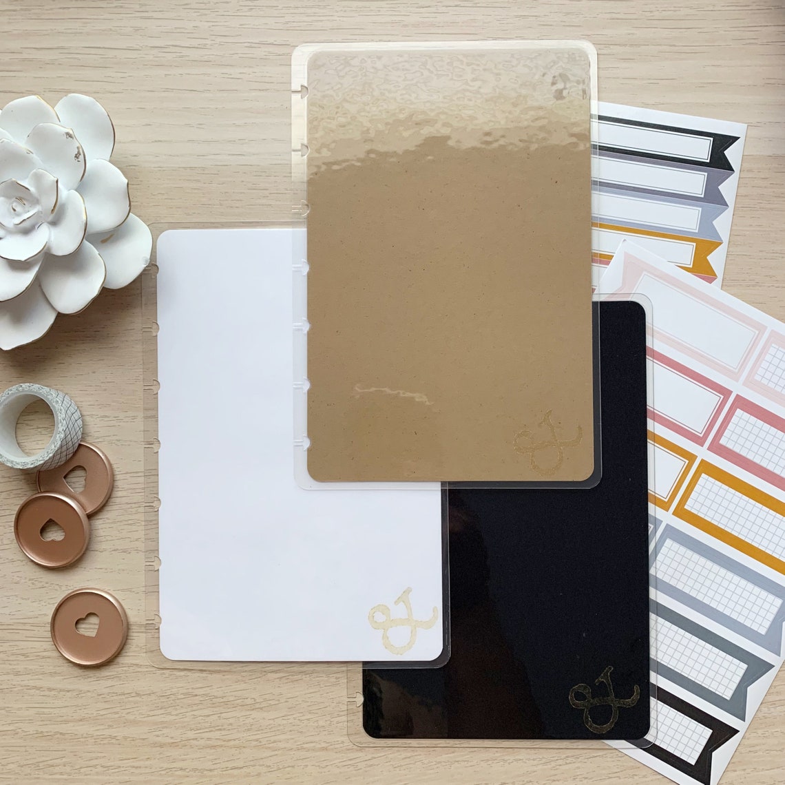 Gold Foil BIG Happy Planner Cover Letter Size Disc Bound Etsy