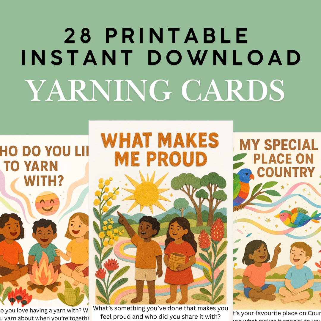 First Nations Printable Yarning and Connection Cards for Indigenous ...