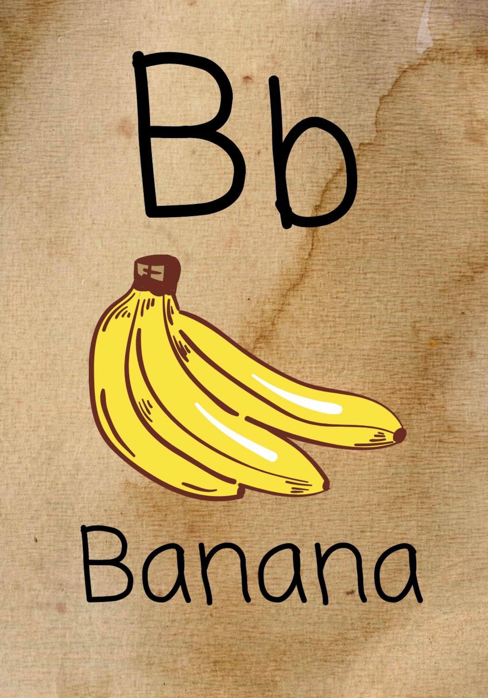 Fruit Alphabet Flashcards - Etsy