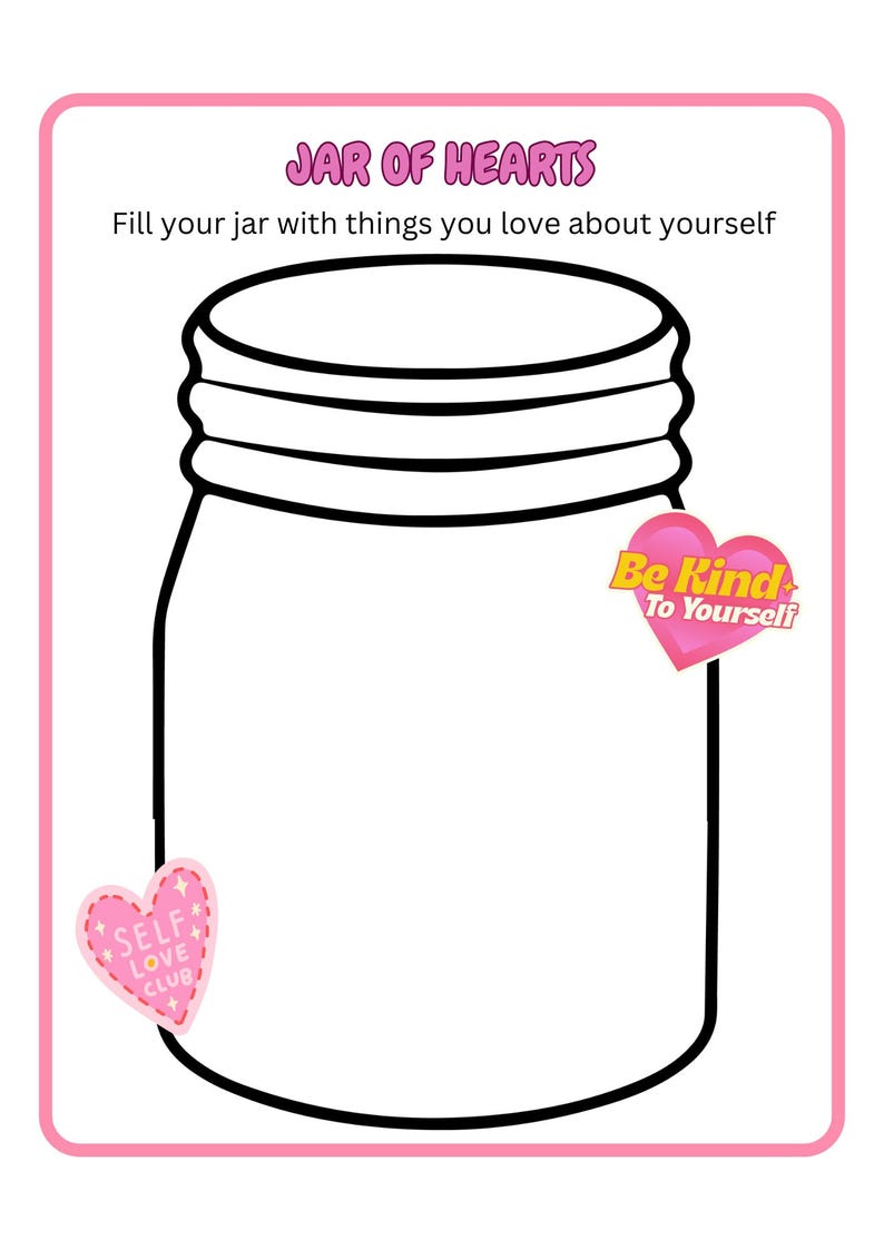 Self Love & Self Care Activity, Printable Worksheet for Kids and Adults ...