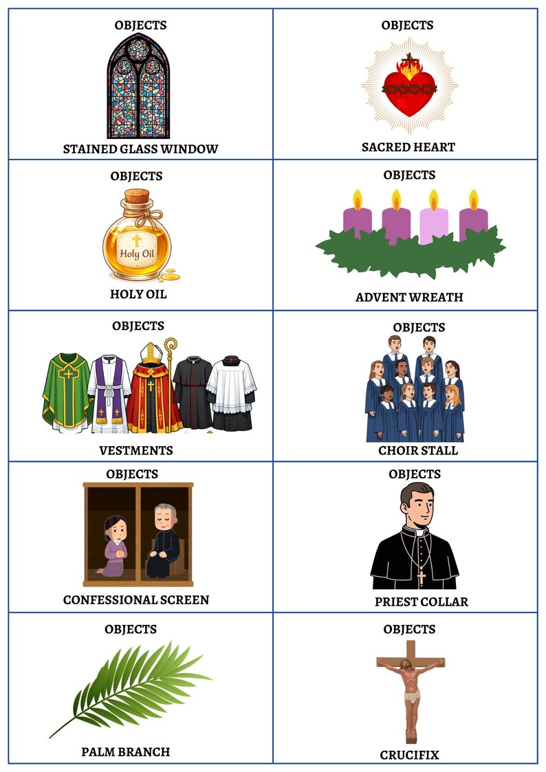 Catholic Charades, Printable Game, Digital Download L First Communion ...