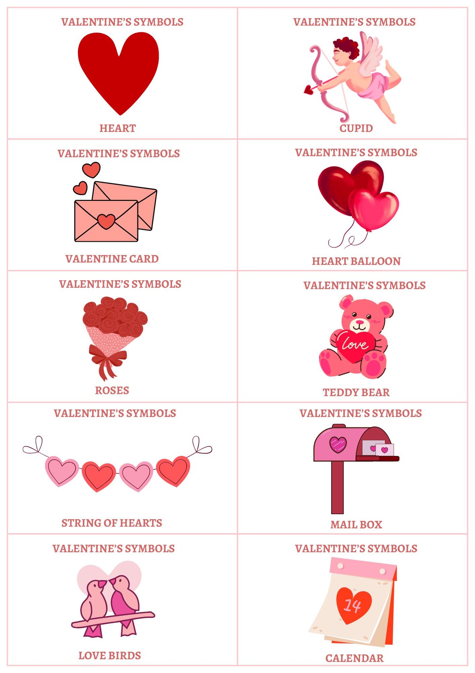 Kids’ Valentine’s Day Charades, Printable Game, Digital Download - Etsy