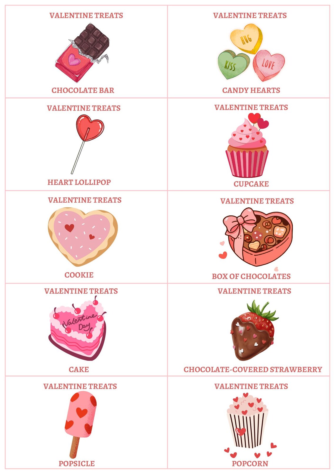Kids’ Valentine’s Day Charades, Printable Game, Digital Download - Etsy