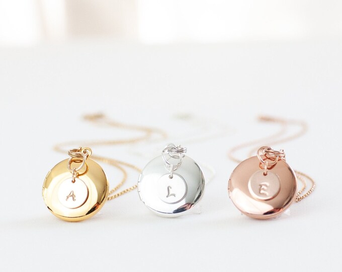 Personalized Gold Locket Flowergirl Locket Wedding Locket Childrens ...