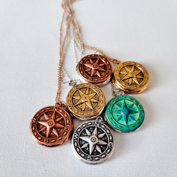 Compass Locket - Etsy