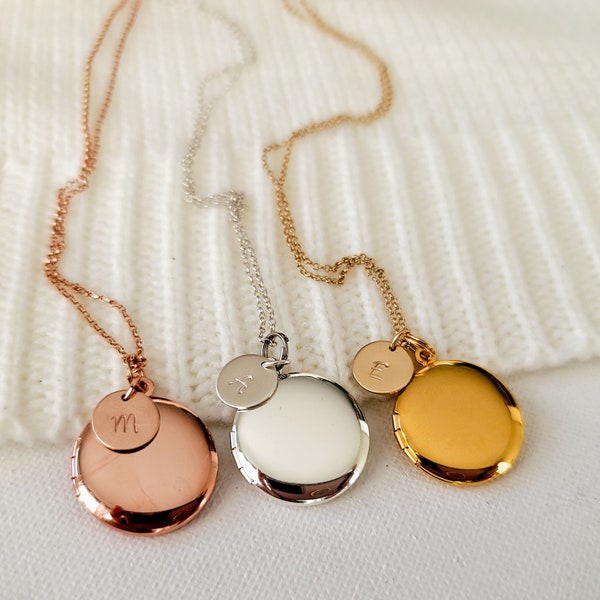 Initial Locket - Etsy