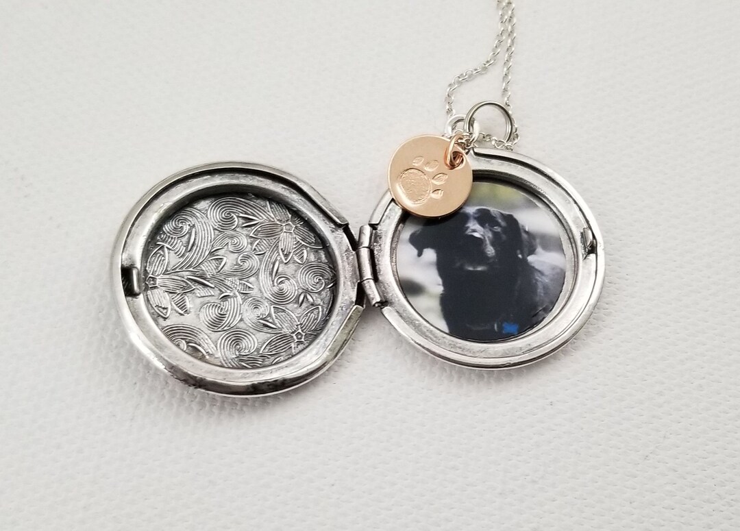 Rose Gold or Silver Locket With Photo - Rose Gold Necklace - Best ...