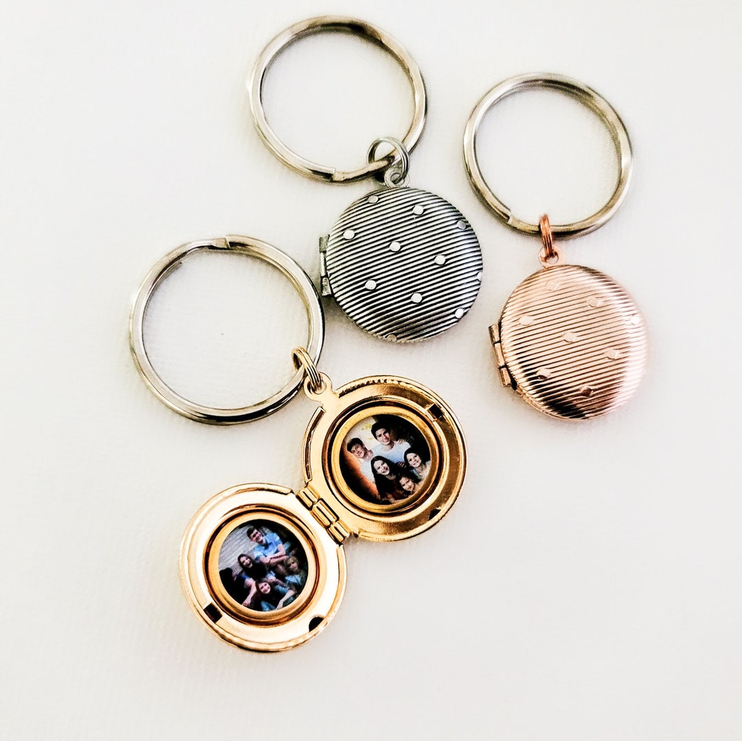 Antique Silver Photo Locket - Gold Locket - Gold Keychain Locket ...