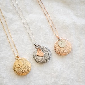DAINTY Rose Gold, Gold or Silver Locket Necklace locket With Picture ...
