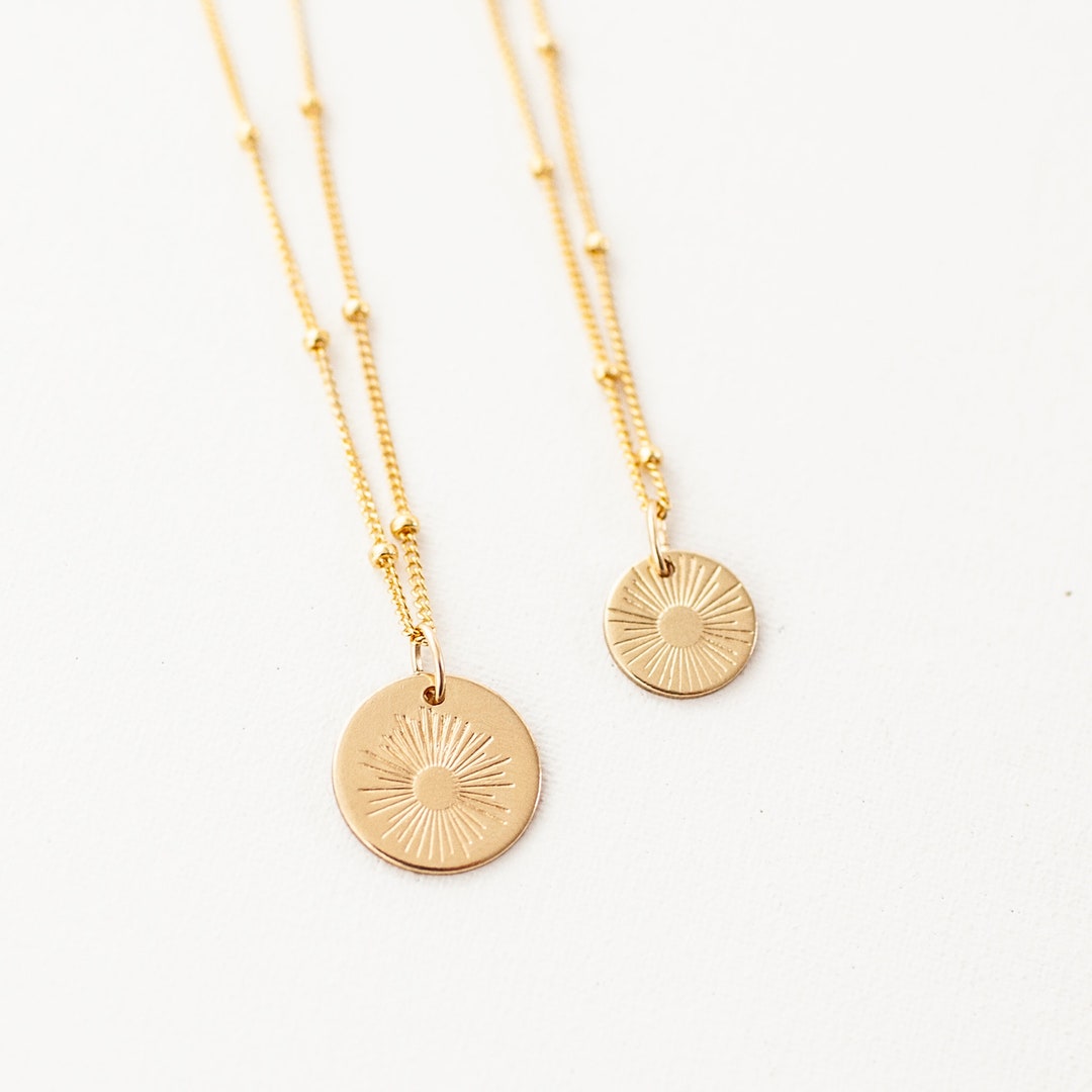 Sunburst Necklace - Sunshine Necklace - Sunrise Necklace on Satellite ...