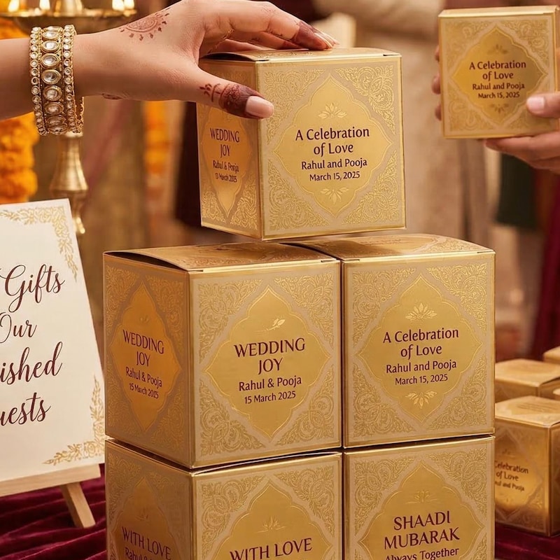 India Wedding Sweet Boxes - Etsy