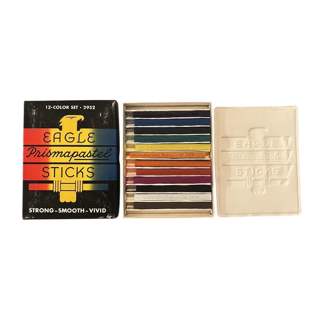 Vintage Eagle Prismapastel Sticks No. 2952 RARE 12-color Set Complete ...