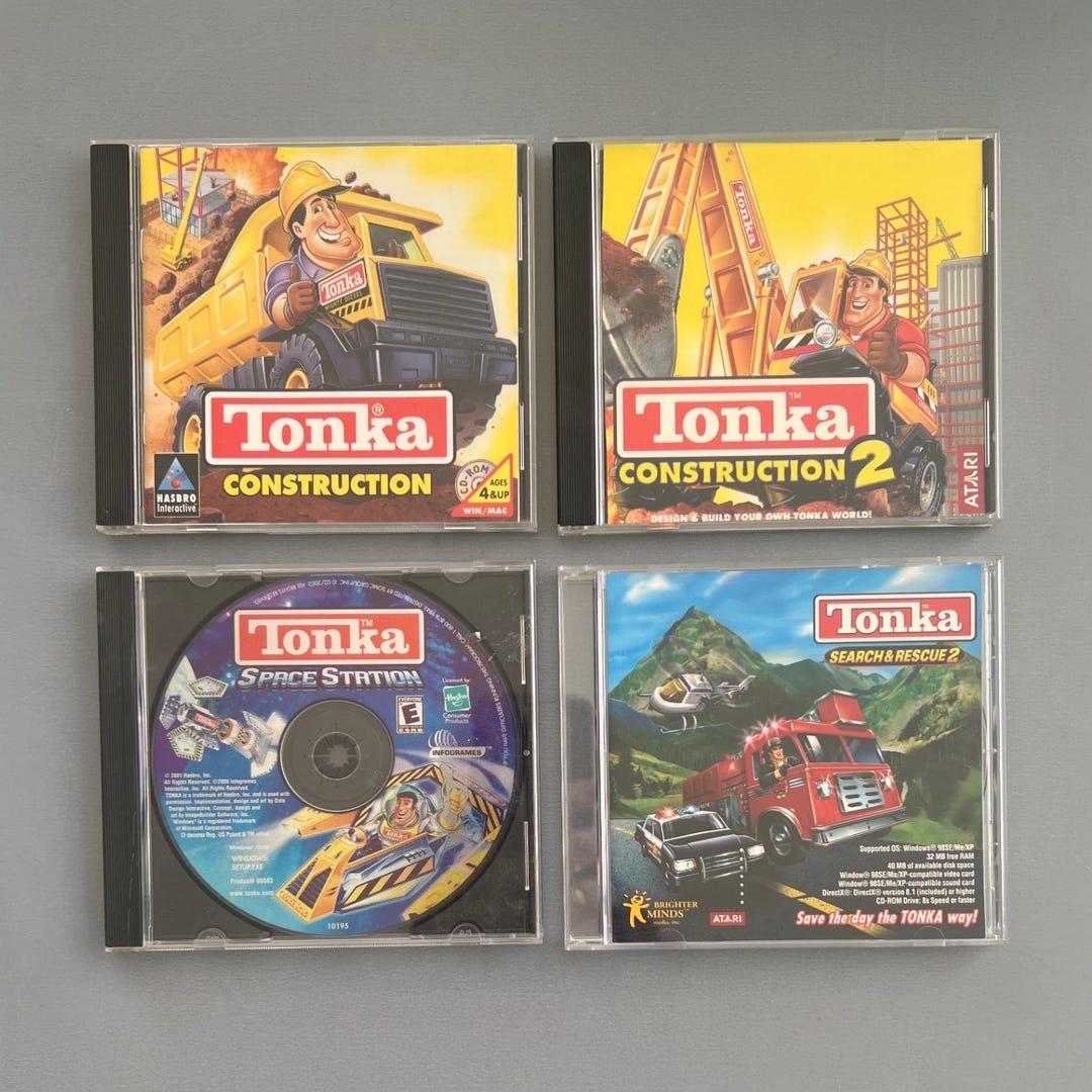 Tonka Construction Space Station Search & Rescue 2 PC CD-ROM Game Lot ...